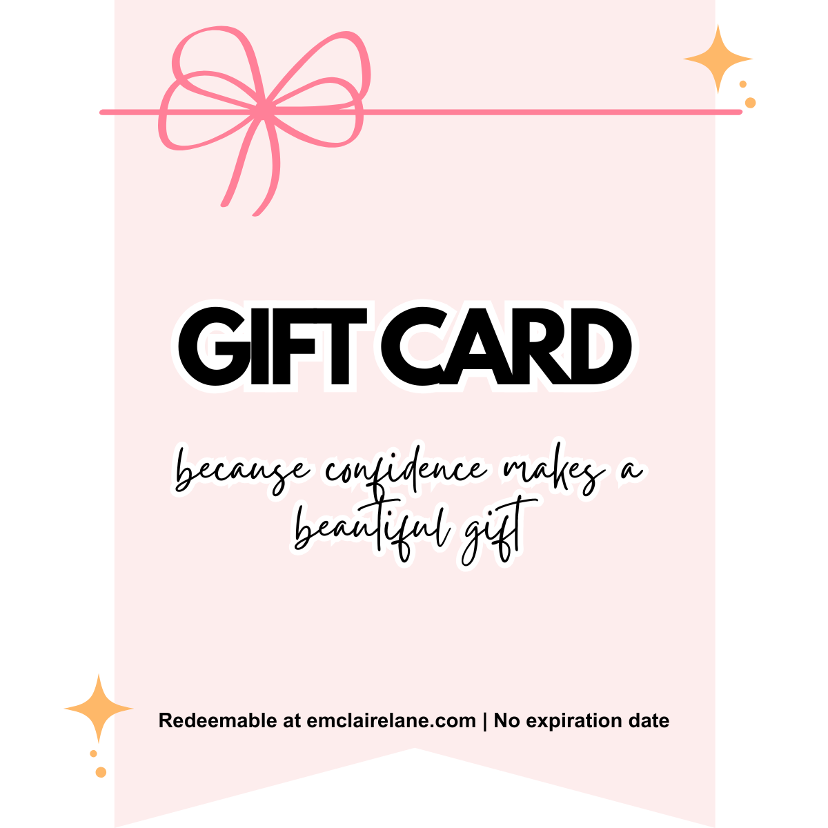 Digital Gift Card - Instant Download – EmClaire Lane